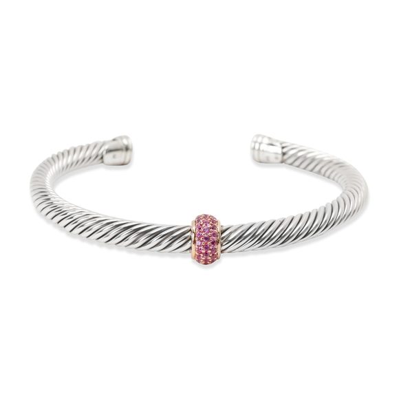 David Yurman | Bags | David Yurman Cable Candy Pink Sapphire Bangle In ...